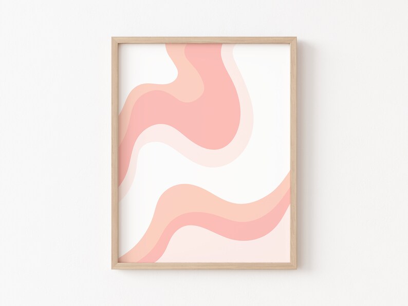 Pink Boho Print Set of 2, Minimal Pink Print Set, Cute Pink Nursery ...