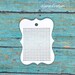 WHITE 6 Pack Cross Stitch Tags, DIY Cross Stitch Tags, Cardstock Tags ...