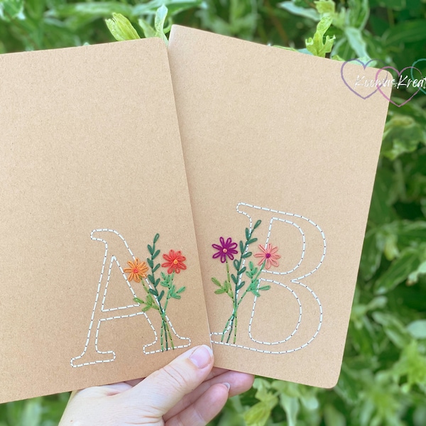 Embroidered Notebook - Etsy