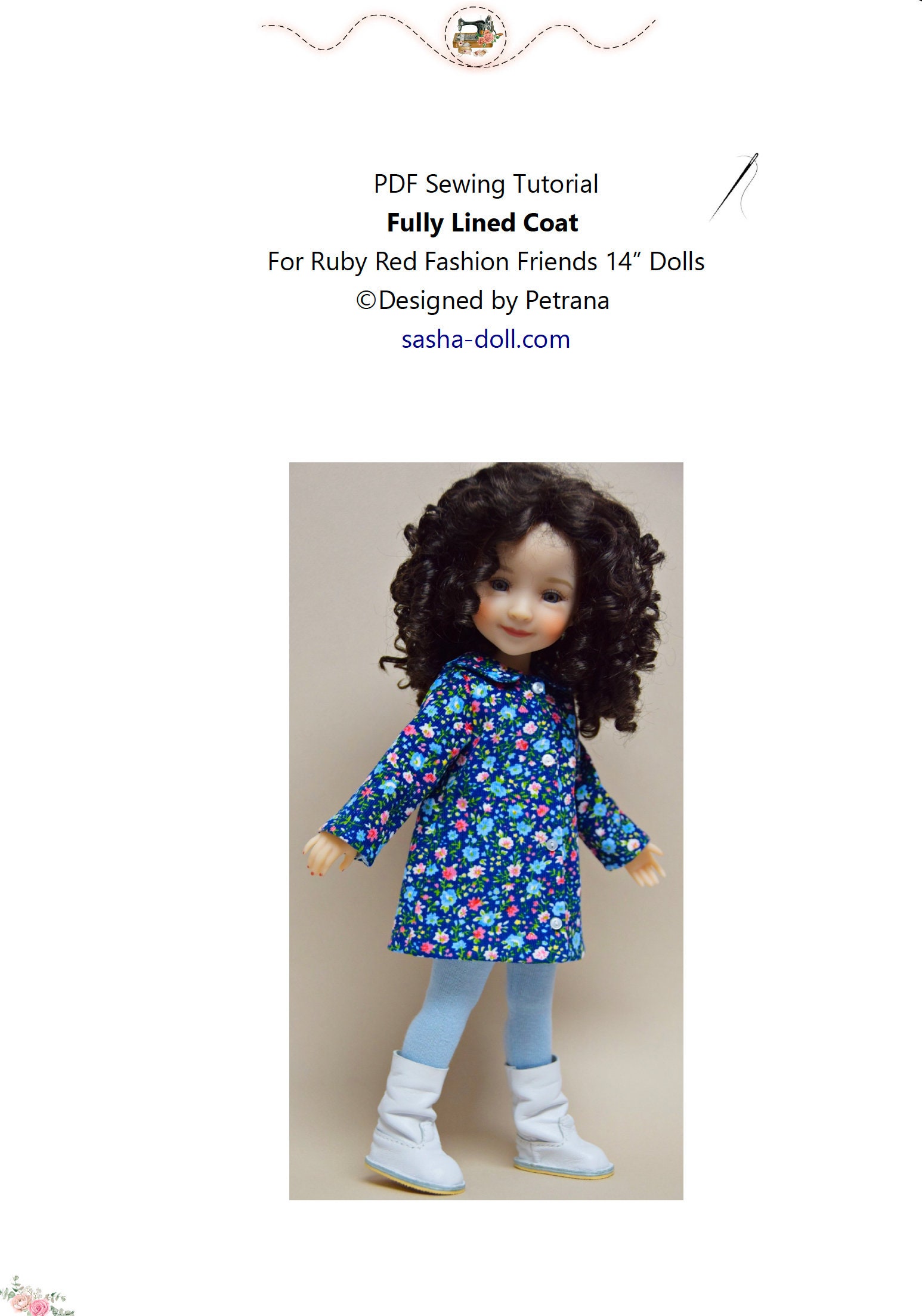 PDF - Sewing Pattern and Sewing Tutorial - A-line, Fully Lined Coat for ...