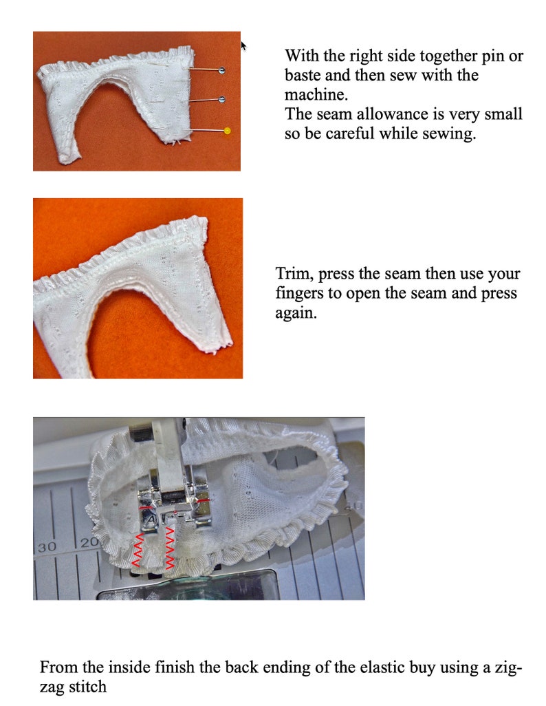 PDF Sewing Pattern and Sewing Tutorial Panties and Socks - Etsy France