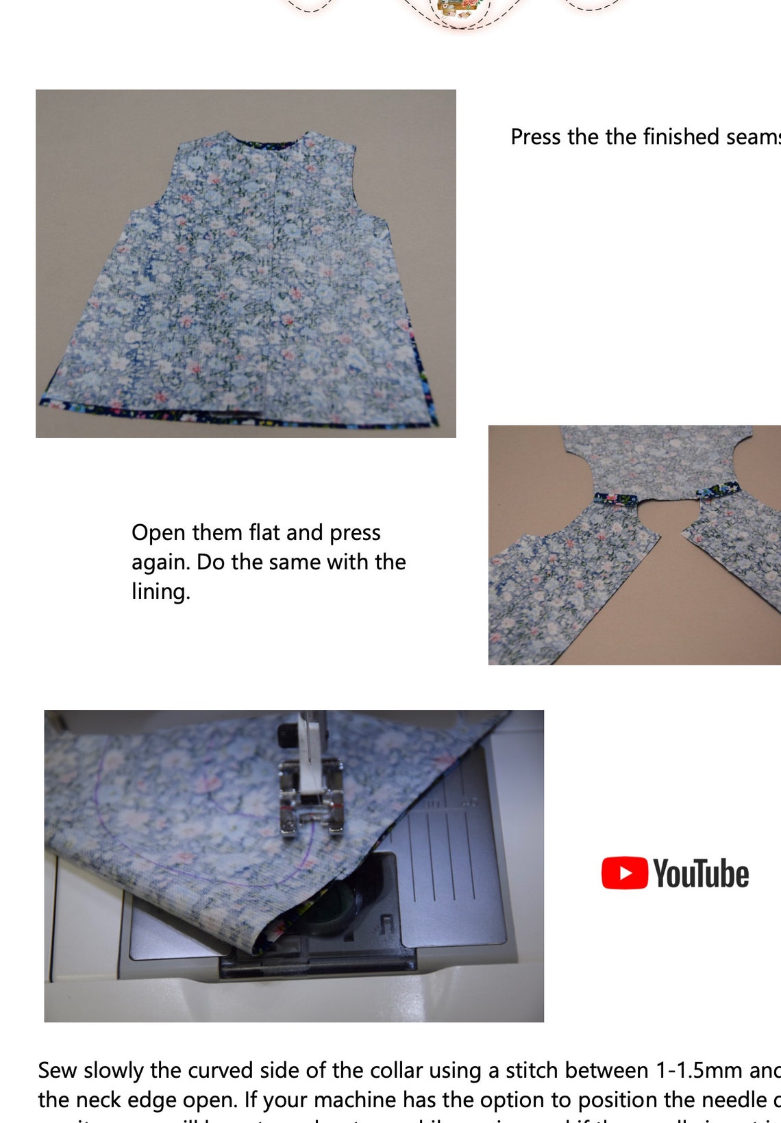 PDF Sewing Pattern Sewing Tutorial and Video to Make a Lined - Etsy UK