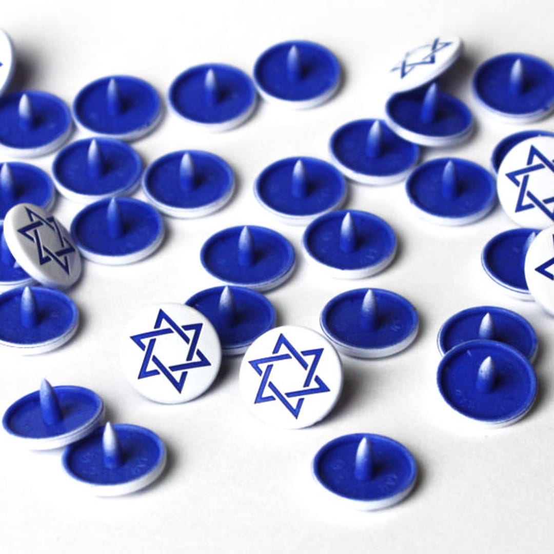 Star of David Two-toned Engraved Gloss KAM Snaps Size 20 - Etsy