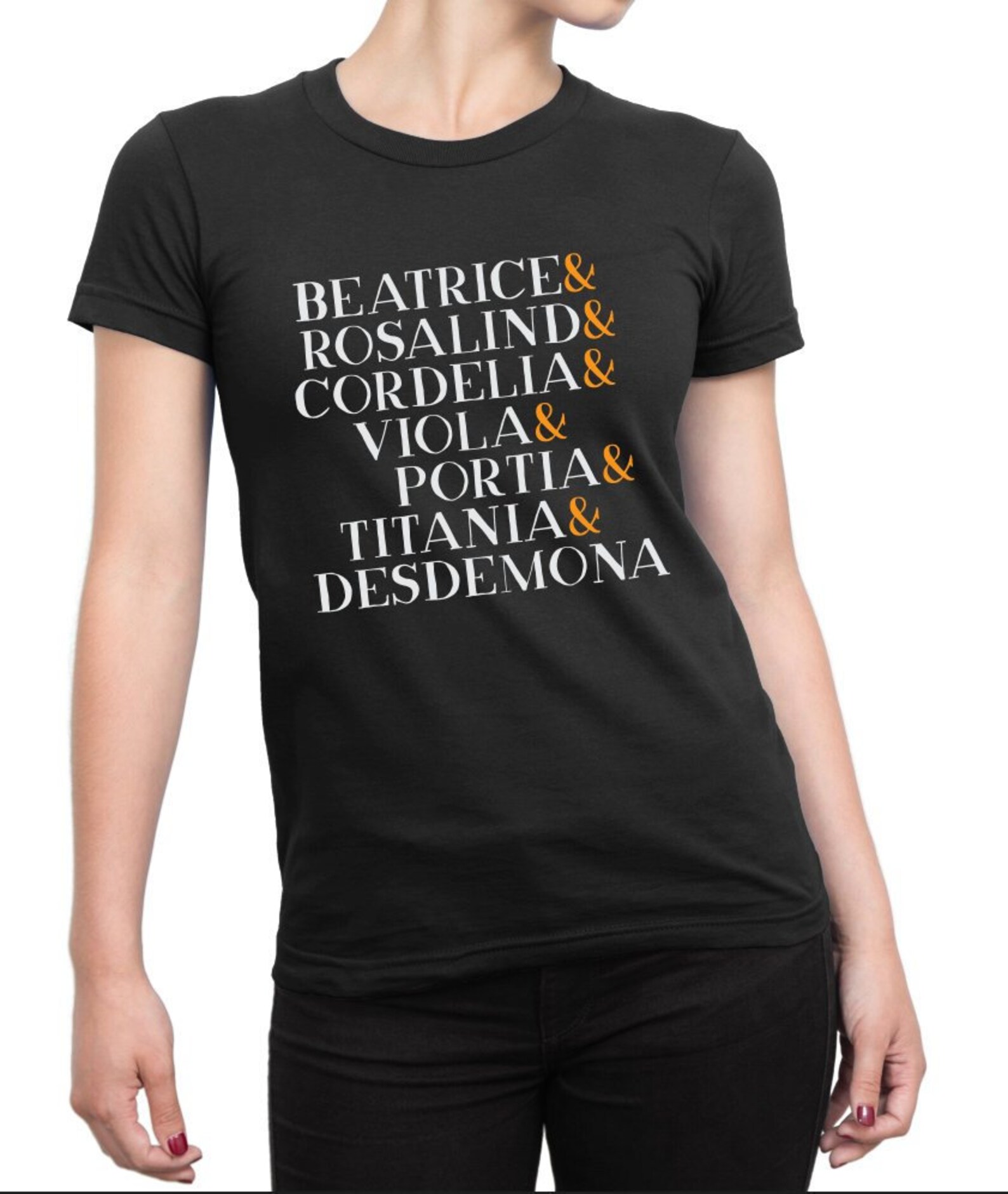 SHAKESPEARE Shirt, SHAKESPEARE HEROINES, Gift for Literary and Theatre ...