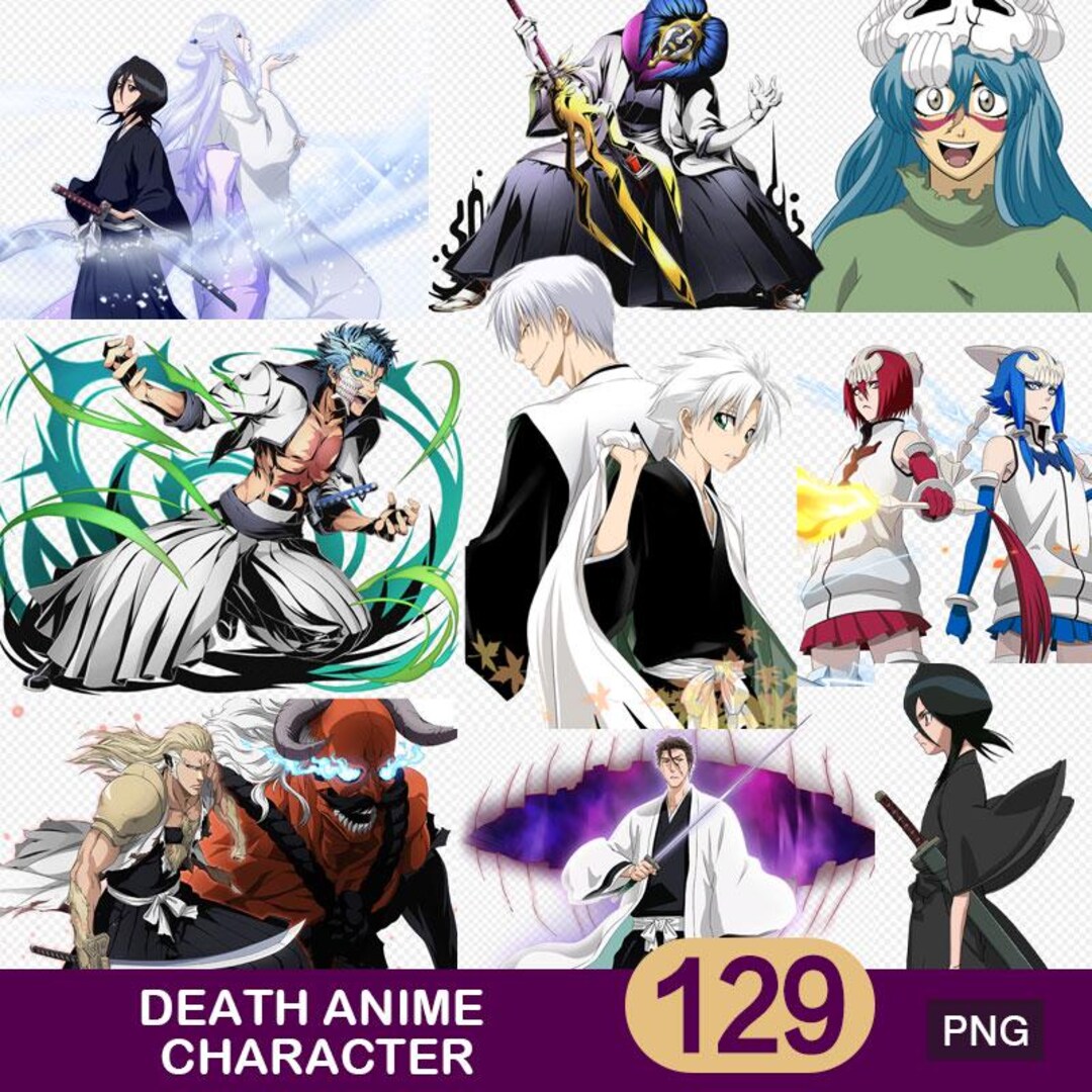 129 Anime Bundle Designs With CLEAR Background, Perfect for Print on ...