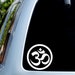 OM Peace OM Symbol OM Decal Car Tumbler Laptop Sticker Phone Truck ...