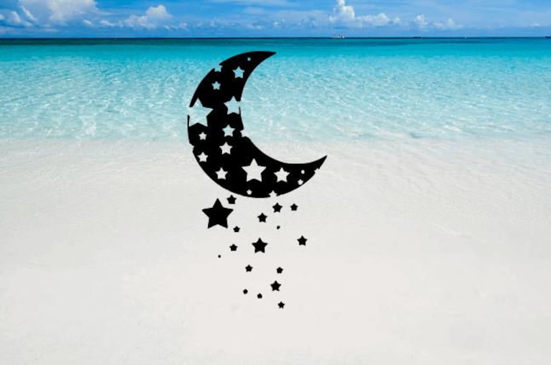 Space | Vinyl | Decal | Celestial | Car | Stars | Moon | Bumper Sticker ...