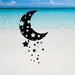 Space Vinyl Decal Celestial Car Stars Moon Bumper Sticker Laptop ...