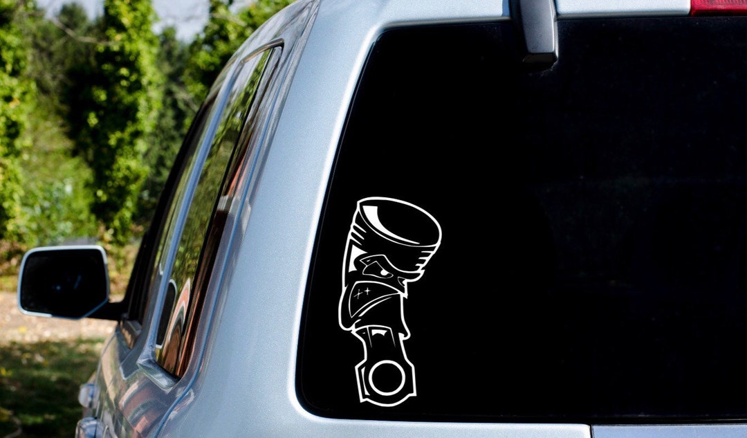 Piston Racing Dragster Street Track Race Car Decal Laptop Car Truck ...