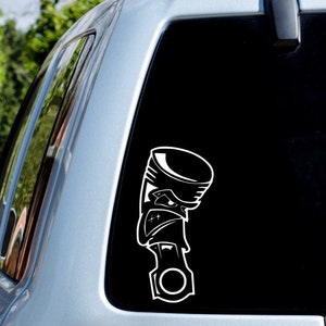 Piston Racing Dragster Street Track Race Car Decal Laptop Car Truck ...