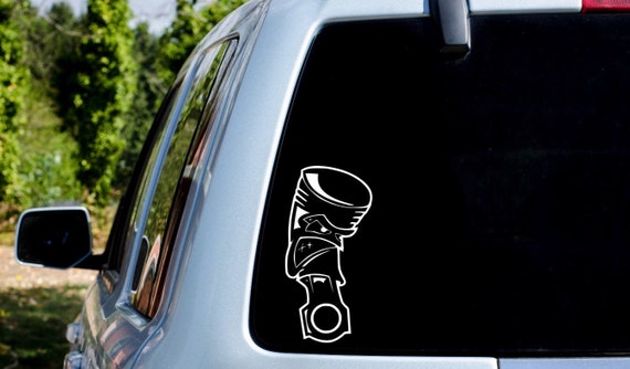 Piston Racing Dragster Street Track Race Car Decal | Etsy