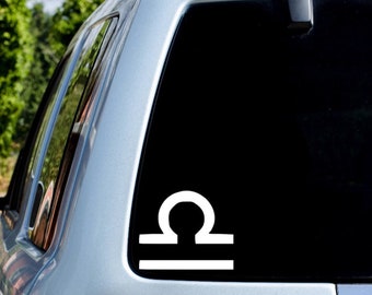 Libra Zodiac Symbol Decal - Etsy