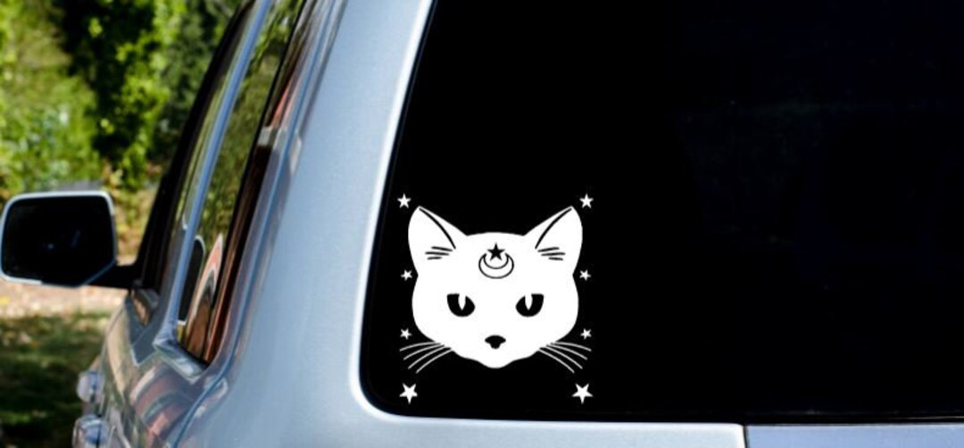 Sailor | Moon | Luna | Moon | Kitty | Space | Cat | Decal | Laptop ...