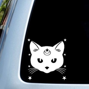 Sailor | Moon | Luna | Moon | Kitty | Space | Cat | Decal | Laptop ...
