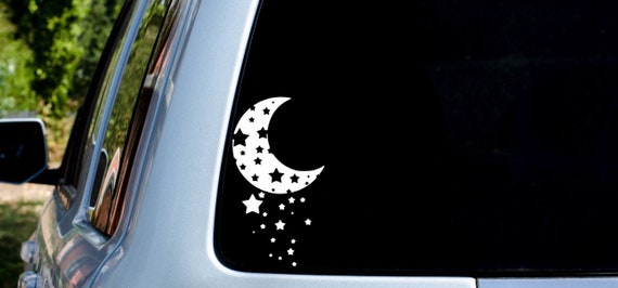 Space Vinyl Decal Celestial Car Stars Moon | Etsy