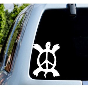 Peace Sign Turtle Sea Turtle Peace Wildlife Save the Turtles Decal ...
