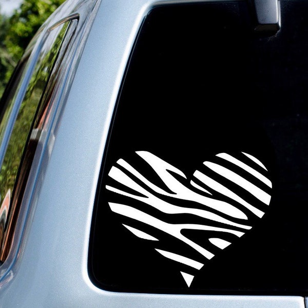 Zebra Print Heart - Etsy