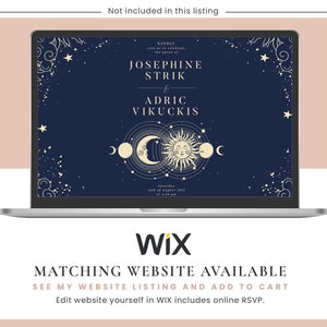 Celestial Wedding Invitation Suite Editable Template - Etsy Australia