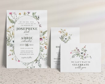 Celestial Wedding Invitation Suite Editable Template - Etsy UK