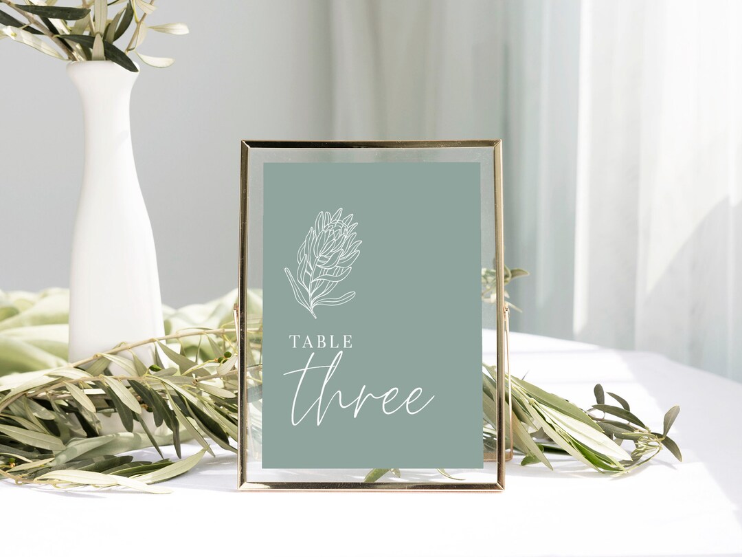 Australian Natives Table Cards Editable Template - Etsy