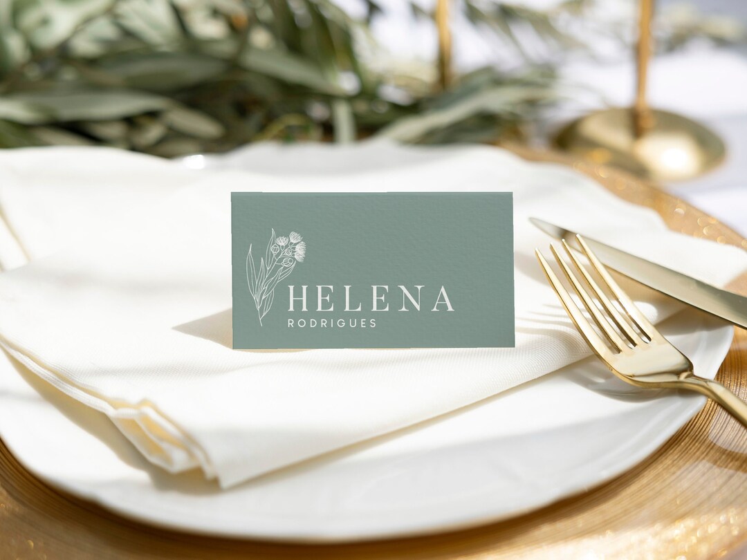 Australian Natives Wedding Place Cards Editable Template - Etsy