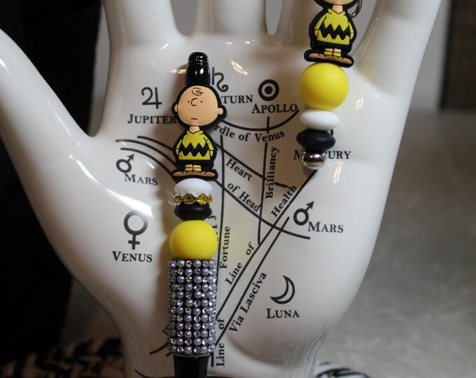 Charlie Brown, Peanuts , Beaded Keychain/ Beaded Zipper Pull, and ...