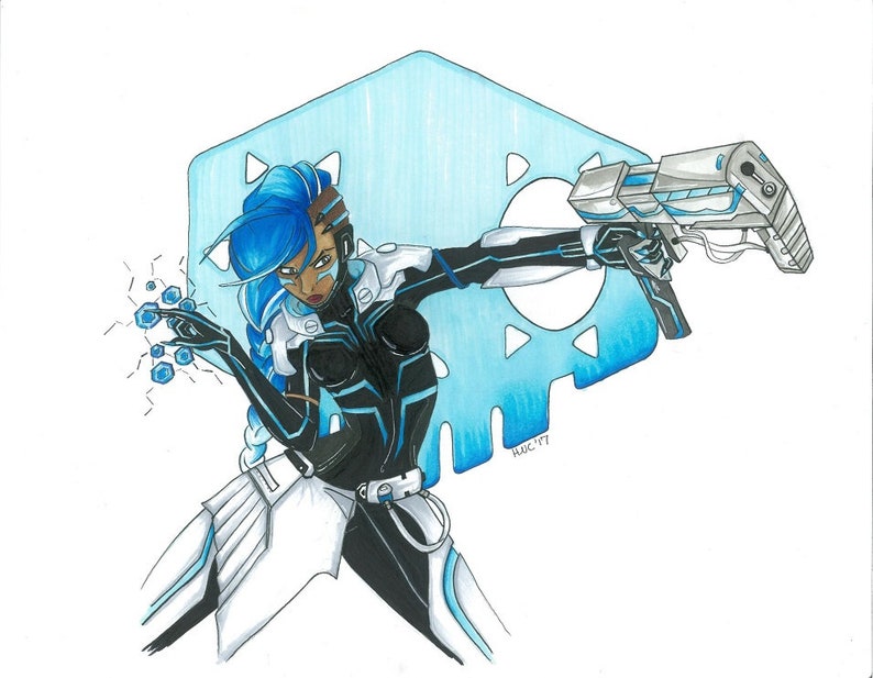 Sombra- Overwatch Fan Art Print - Etsy