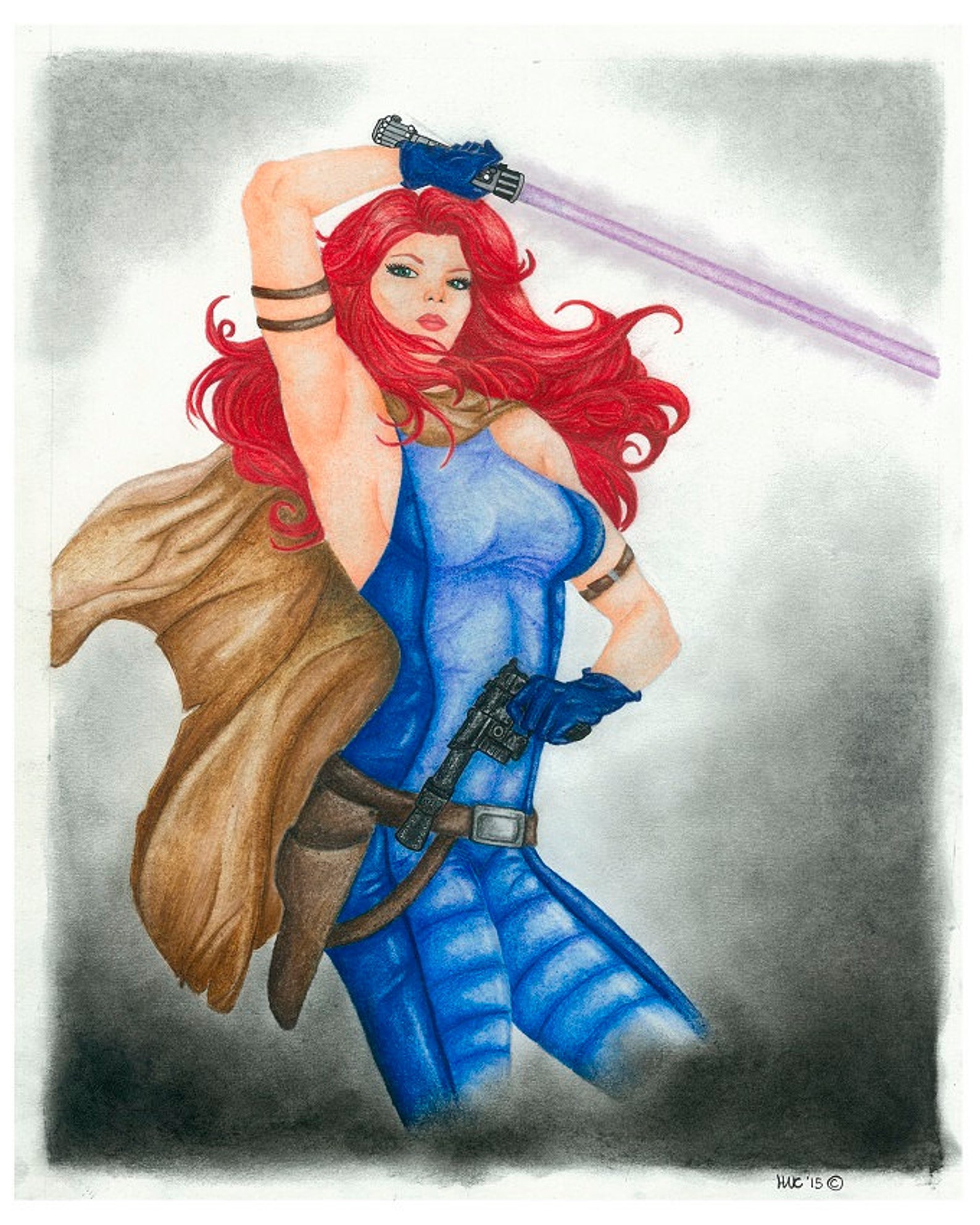 Mara Jade - Star Wars Fan Art Print - Etsy