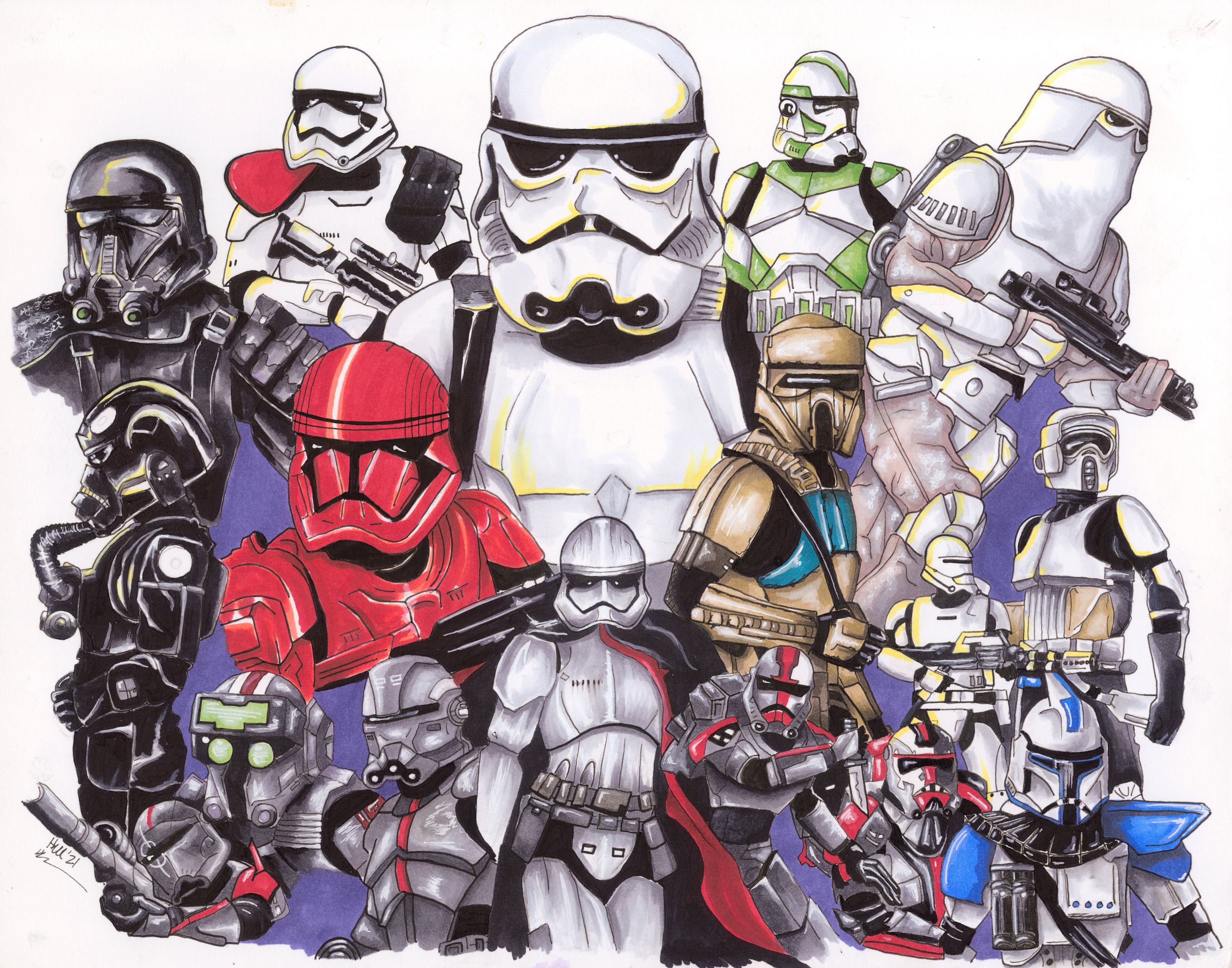 Troopers Star Wars Fan Art Print - Etsy