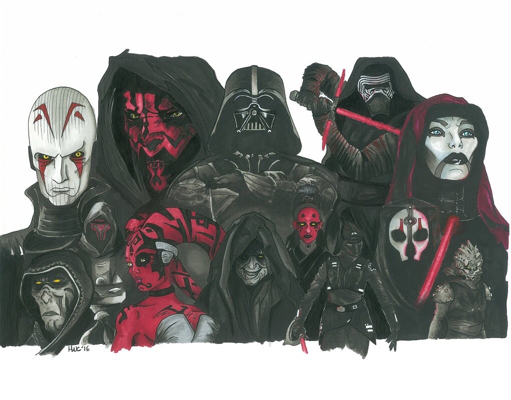 Sith Lords Star Wars Fan Art Print - Etsy