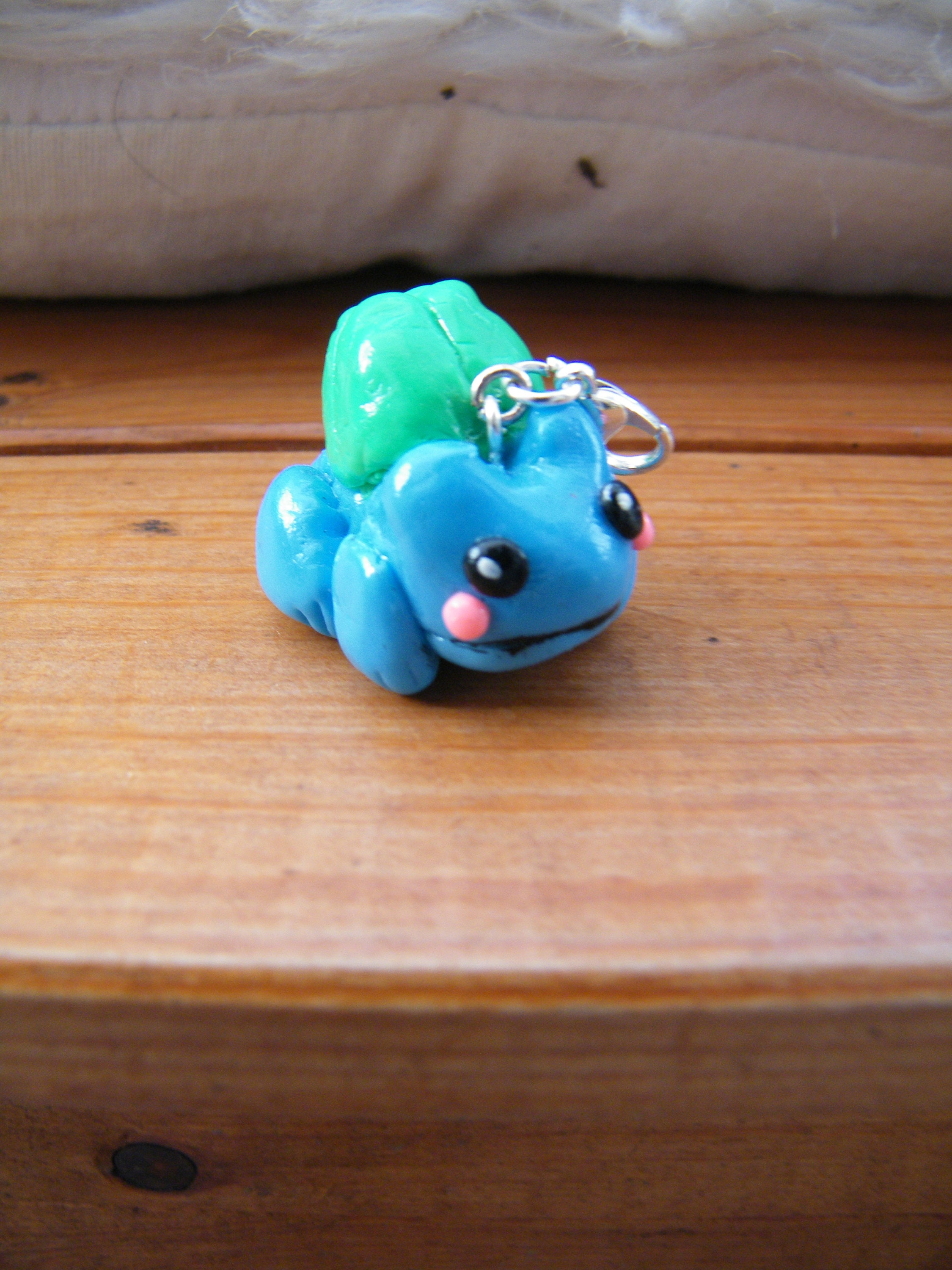 Cute Polymer Clay Pokemon Charm Bulbasaur Key Ring / Bag Charm ...