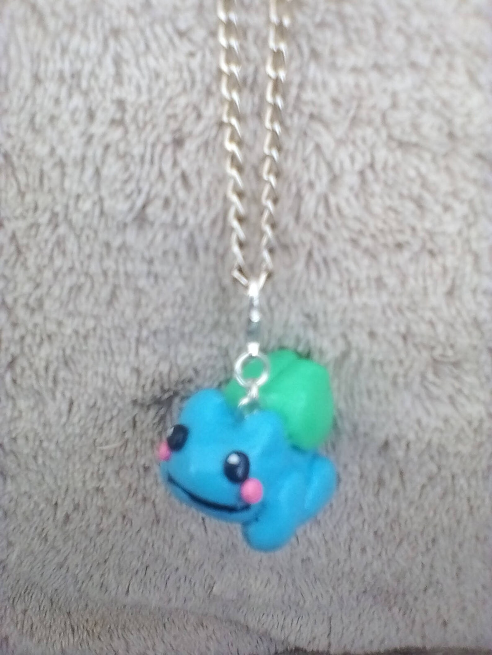 Cute Polymer Clay Pokemon Charm - Bulbasaur - Key Ring / Bag Charm ...