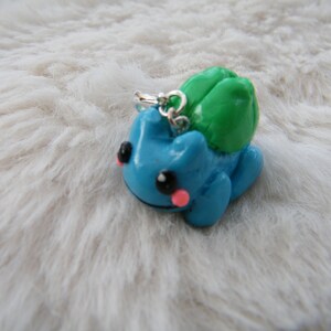 Cute Polymer Clay Pokemon Charm Bulbasaur Key Ring / Bag Charm ...
