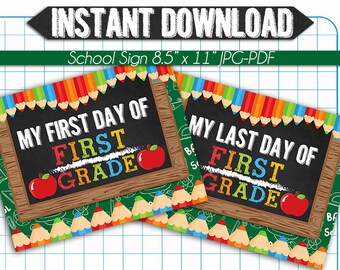 First day of school board all grades unlimited printing