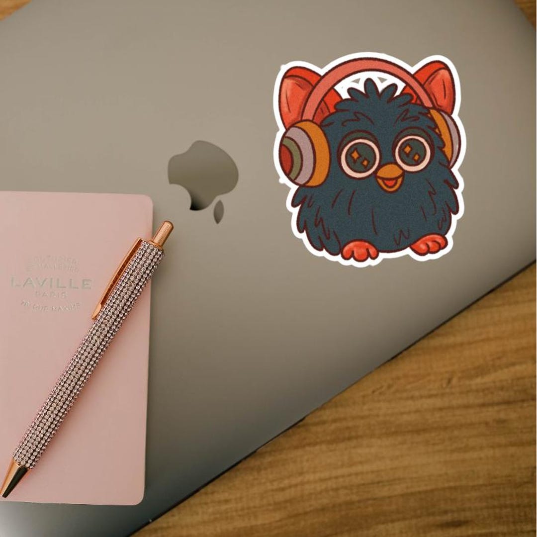 Retro Furby Sticker | Hand Illustrated 90s Toy Decal - Etsy