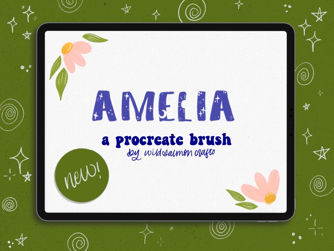 Amelia Procreate Brush | Calligraphy Brush | Procreate Drawing ...