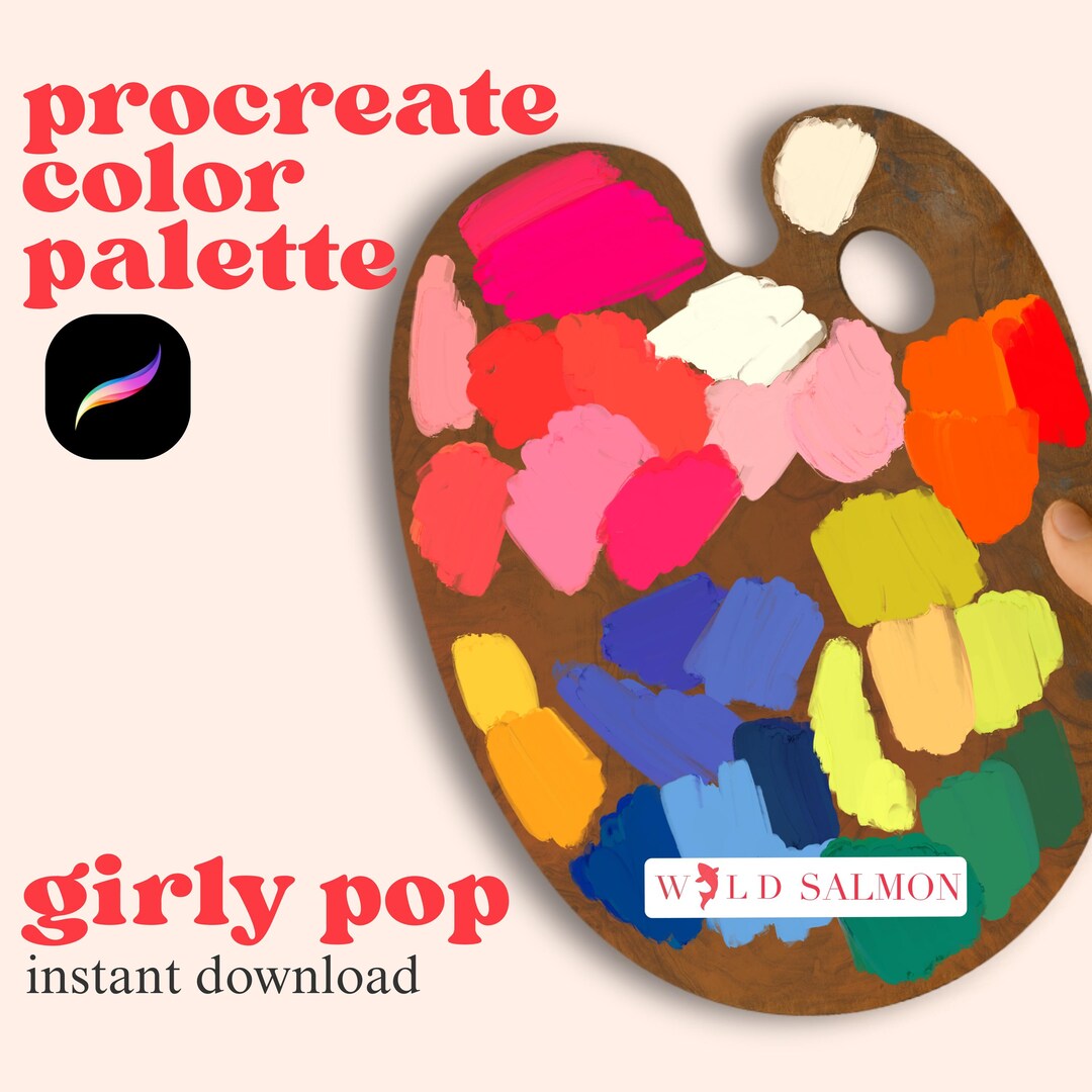 Procreate Color Palette: Groovy Coquette 80s Vibe (instant Download ...