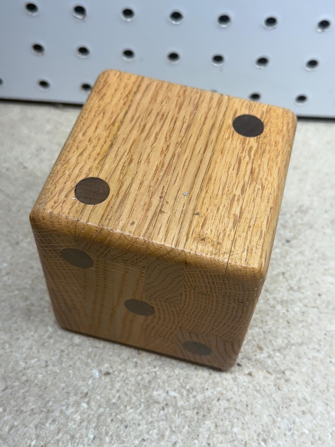 Wood Dice - Large 3 Inch Display, Decorative Dice. Reclaimed Oak and ...