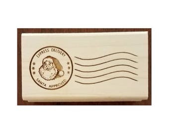 North Pole Santa's Return Address Rubber Stamp Santa Claus Christmas - Etsy