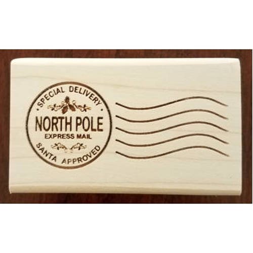 North Pole Santa Postmark for Christmas Rubber Stamp Postal - Etsy