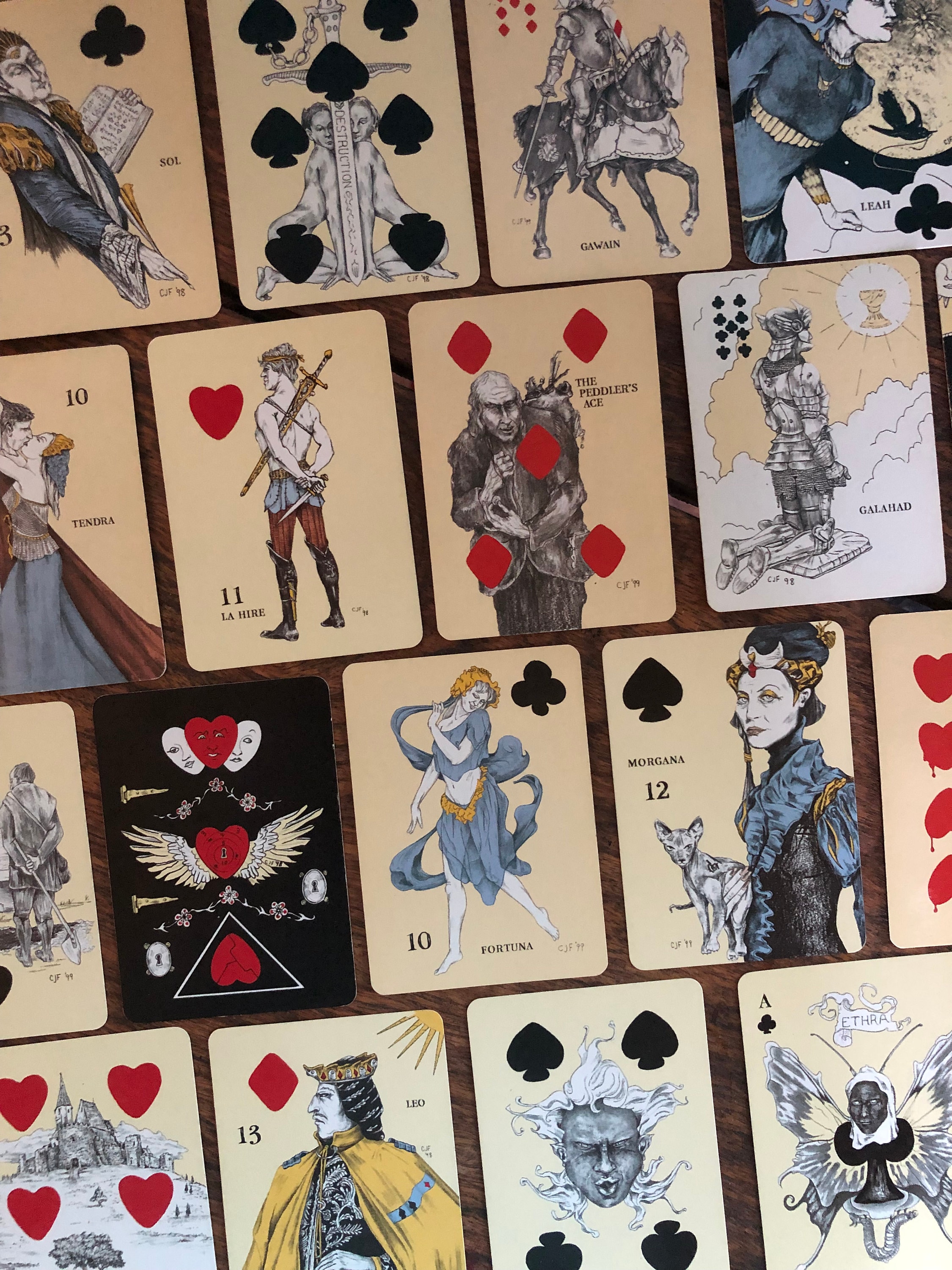 Author Signed Playing Card Oracles Book and Deck SET How to Cartomancy ...