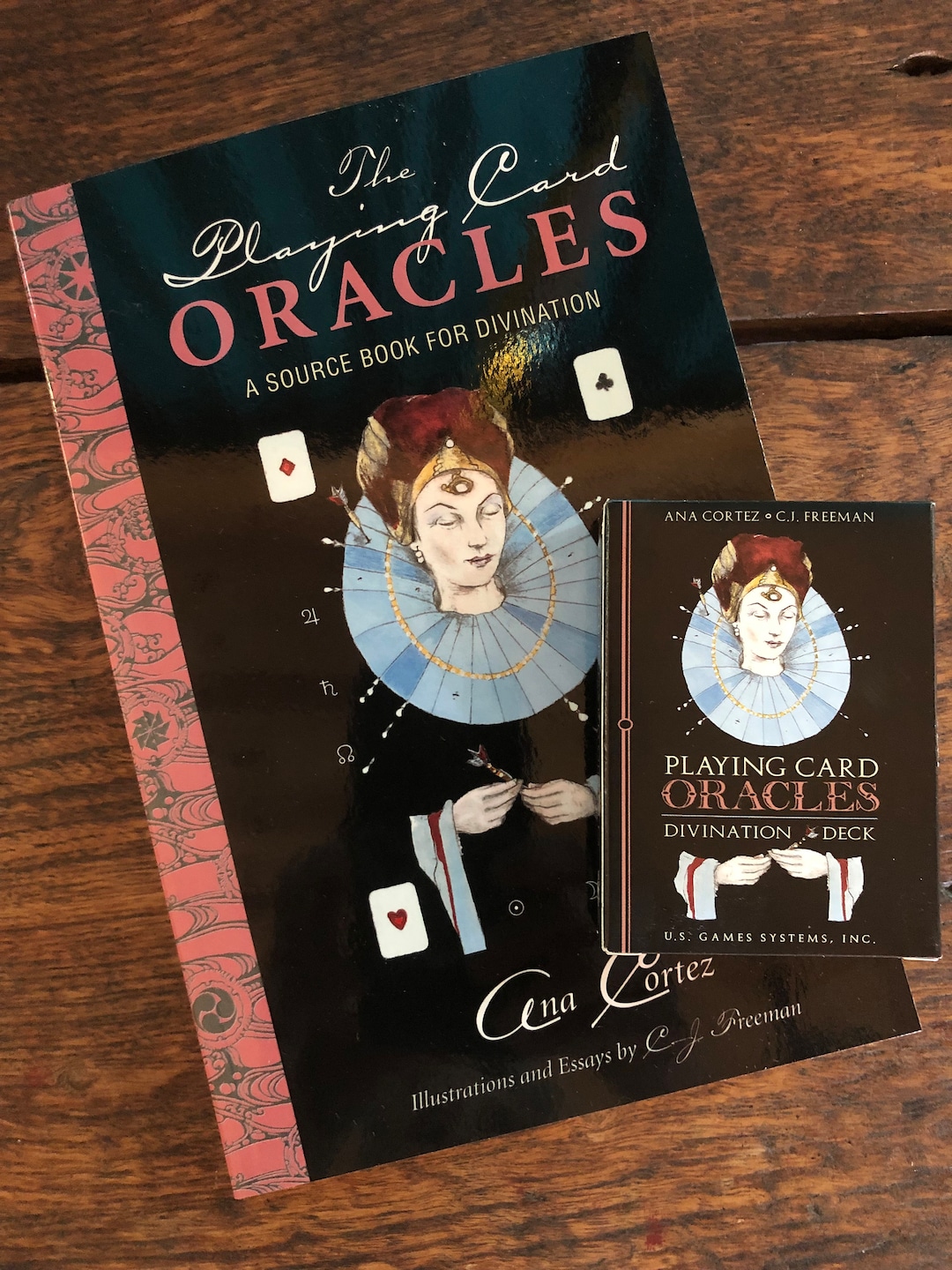 Author Signed Playing Card Oracles Book and Deck SET How to Cartomancy Divination Gothic ...