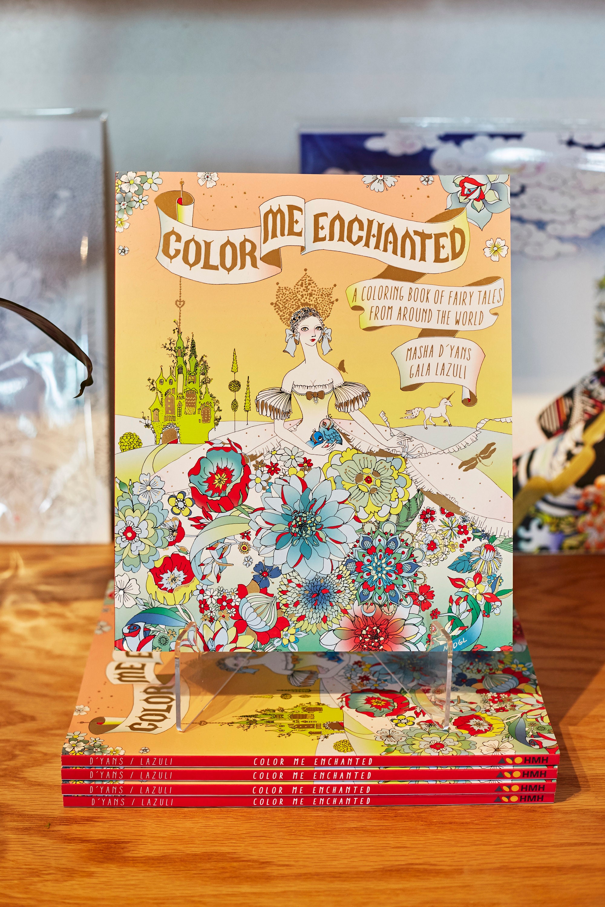 SIGNED Color Me Enchanted: A Coloring Book of Fairy Tales From Around ...