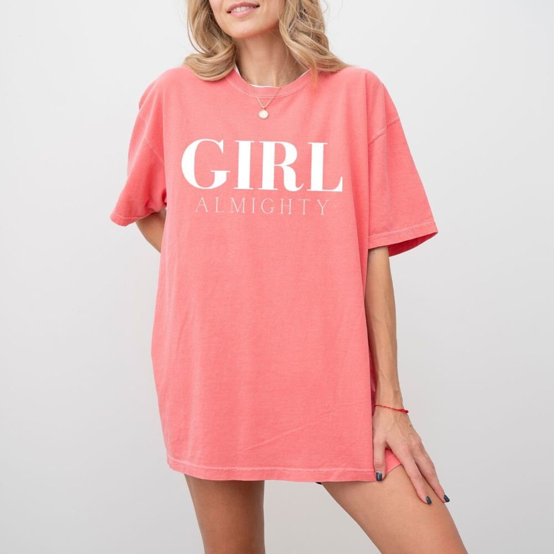 Girl Almighty T-shirt | Oversized Gym T-shirt | Oversized Comfort ...