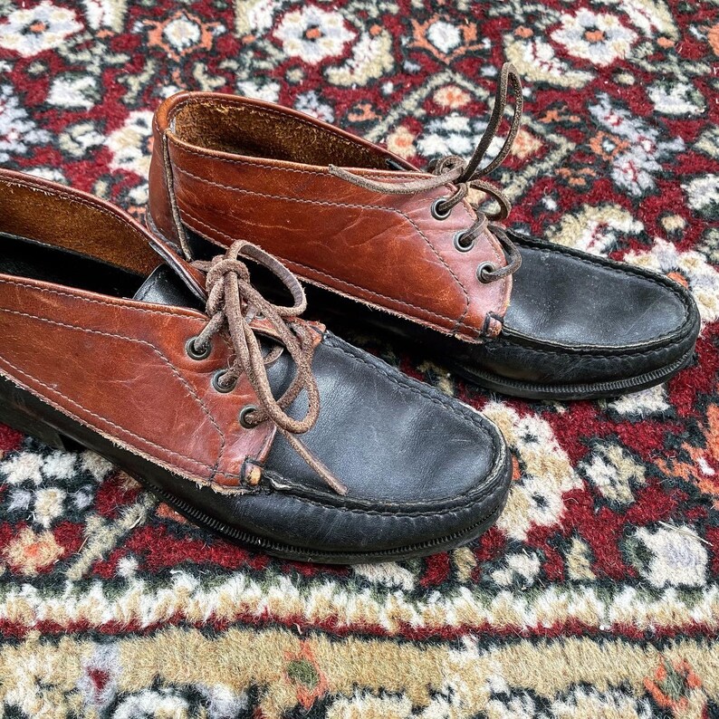 Vintage Leather Sebago Chukka Boots - Etsy