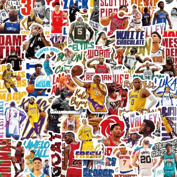 Nba Stickers - Etsy