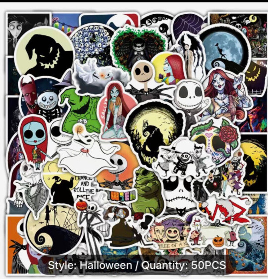 Nightmare Before Christmas Stickers Jack Skellington - Etsy