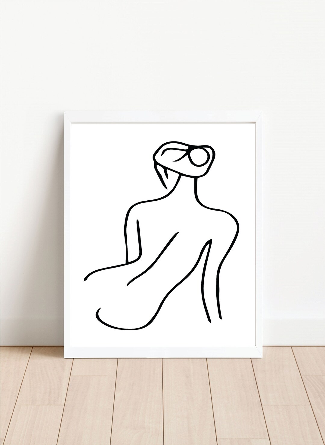 INSTANT DOWNLOAD Art Print Female Line Drawing - Etsy