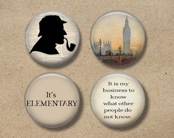 Sherlock Pin | Etsy