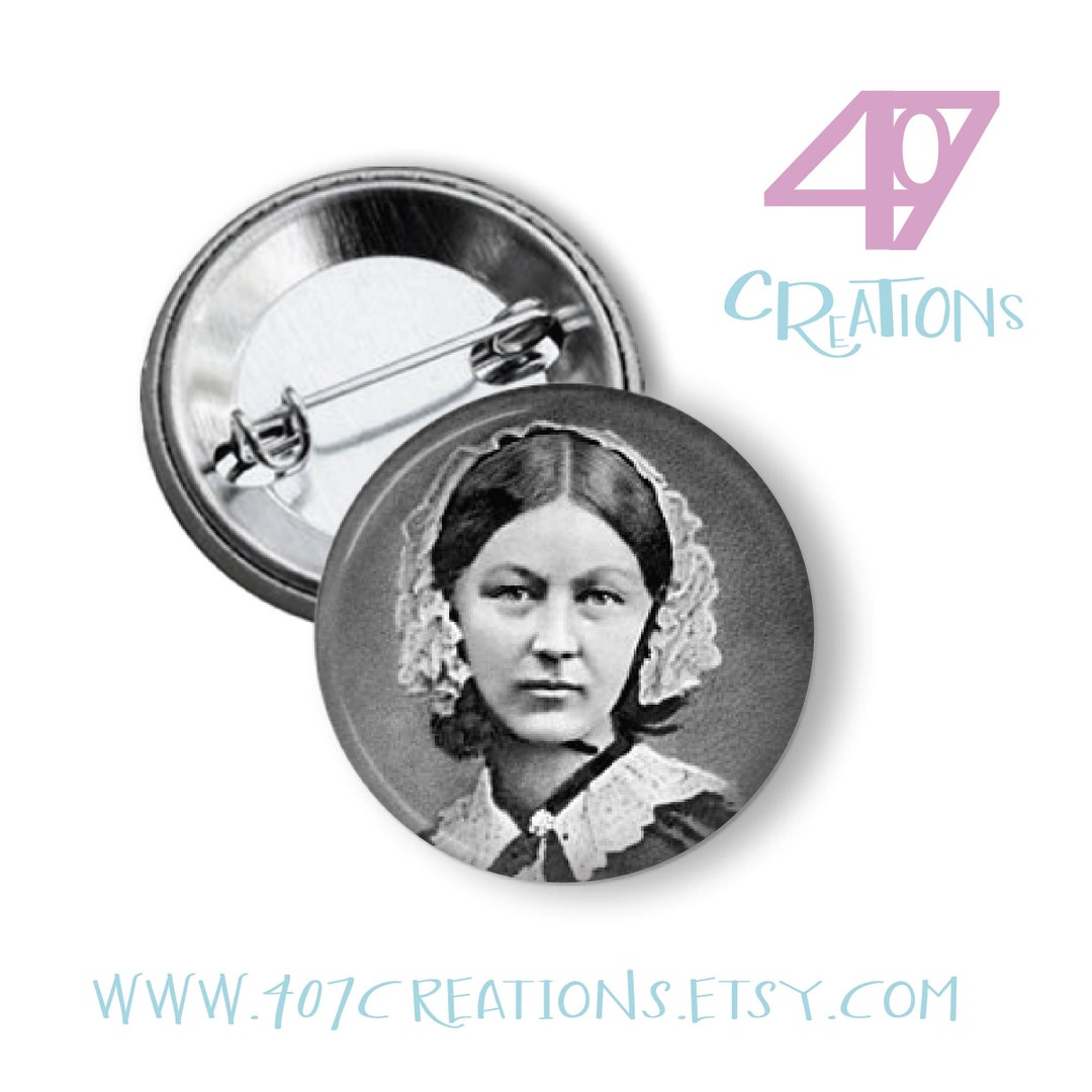 Florence Nightingale Pin Button - Etsy